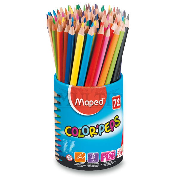 Pastelky v dóze, 72 ks (6x12 barev)