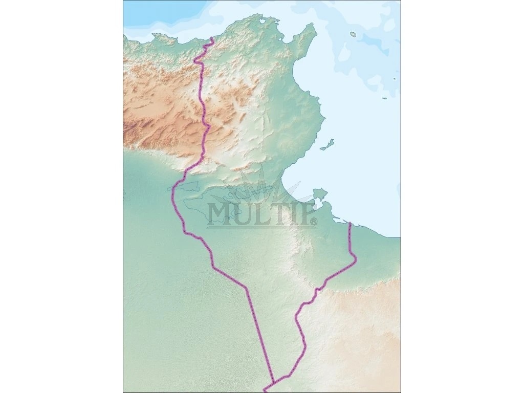 Velká mapa Alžírska